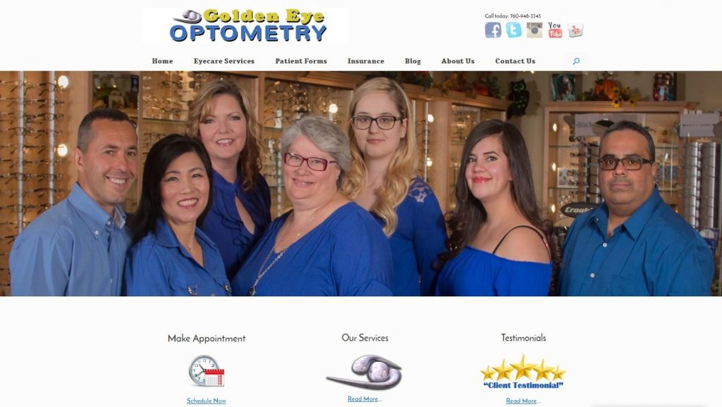 New Website - Golden Eye Optometry